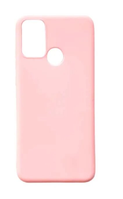 Fixtor/Чехол накладка для Huawei Honor 9A силикон тонкий матовый розовая