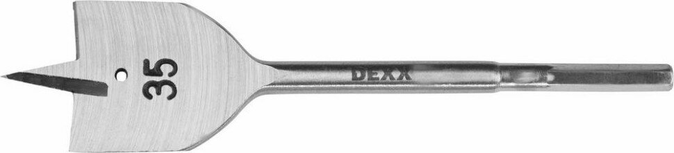 DEXX Сверло по дереву перовое, шестигранный хвостовик, DEXX 2945-35, d=35мм, ( 2945-35 )