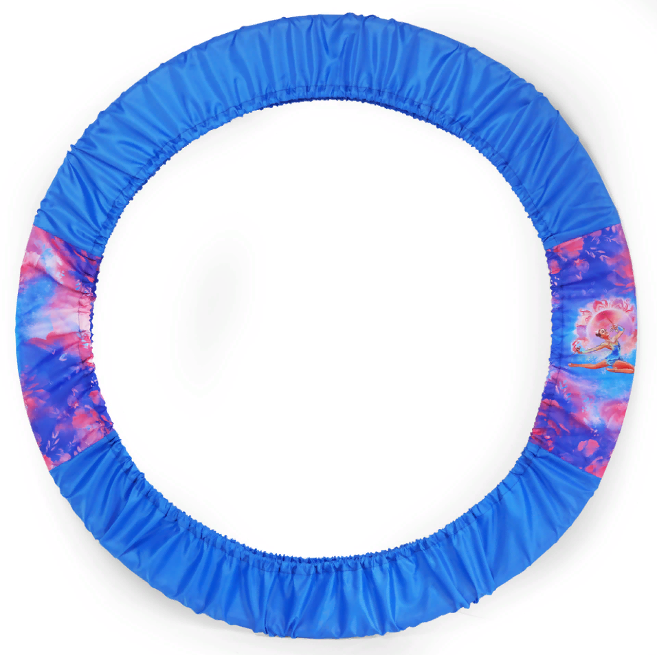 Чехол для гимнастического обруча (п/э голубой/розовый) 309 S-046