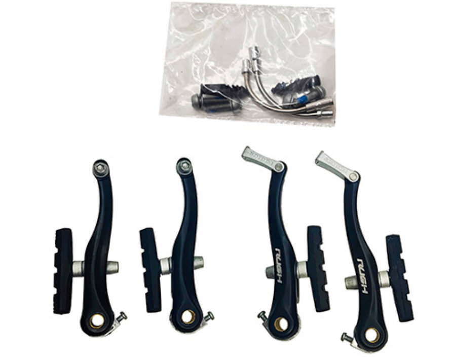 Набор тормоза V-Brake 110 mm с алюмин. регул, RUSH (RADIUS), пер+зад, без ручек и тросов, 3122628-17
