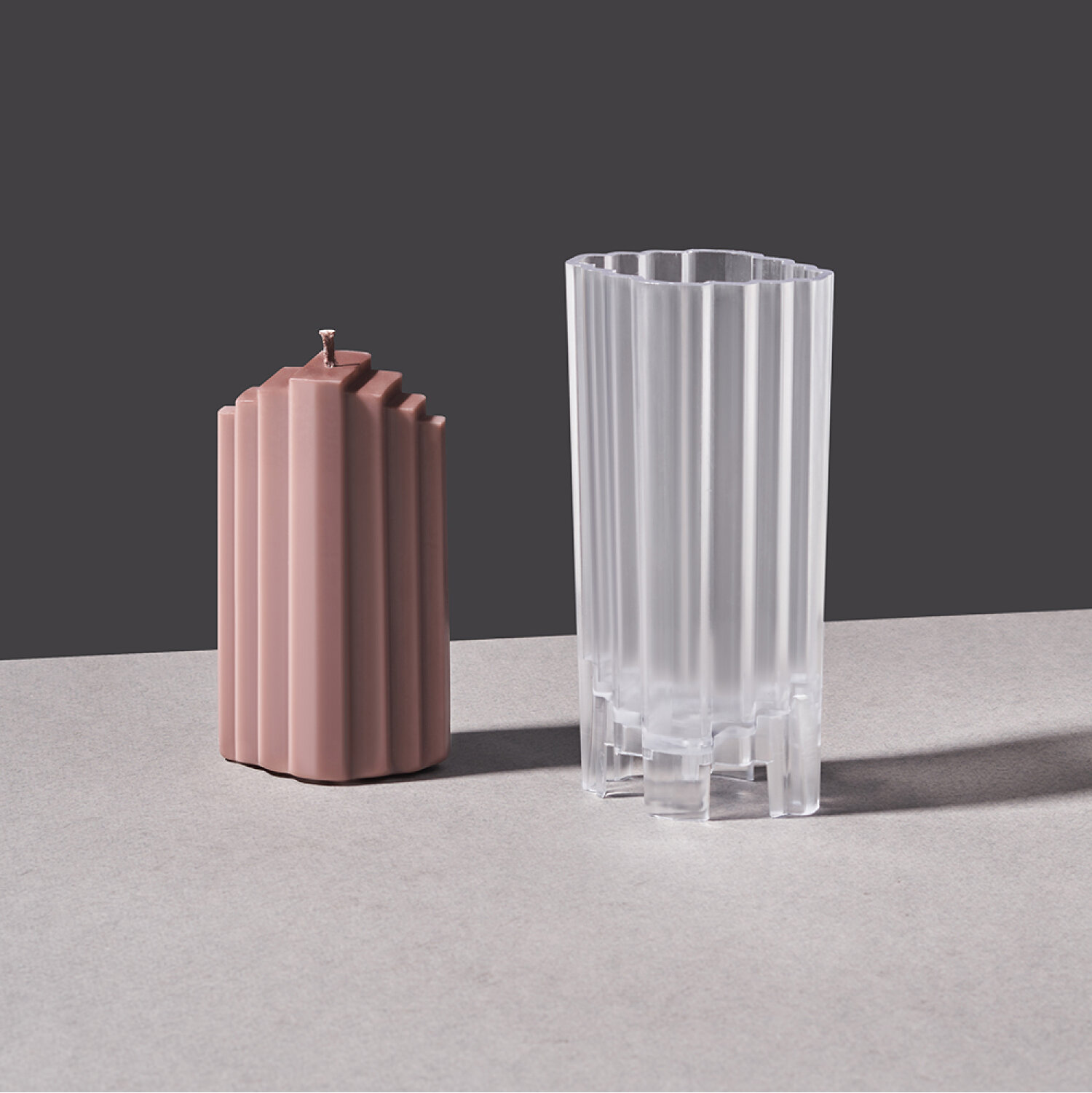 Форма для свечей фигурная № 11, прозрачная