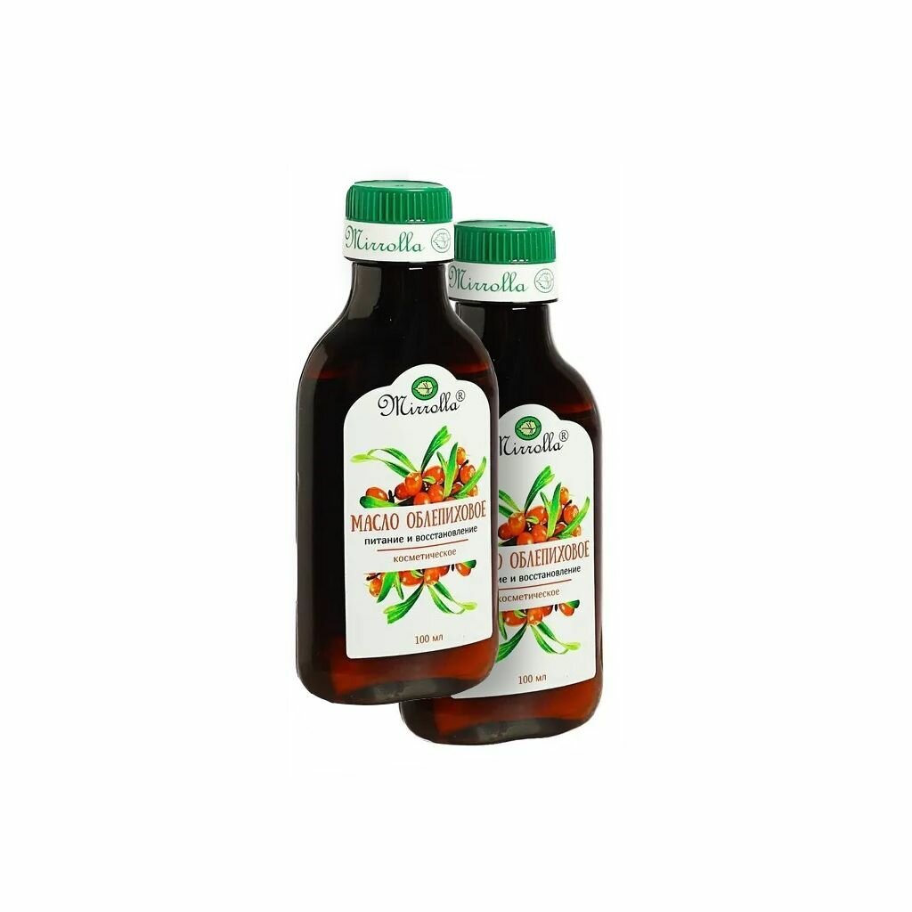 Масло облепиховое Mirrolla, косметическое, 100 мл, 2 шт.