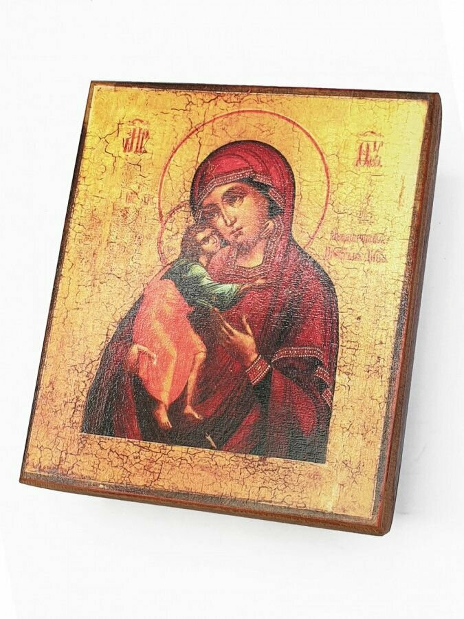 Икона Пресвятой Богородицы Феодоровская (Федоровская), под старину, 15х19 см