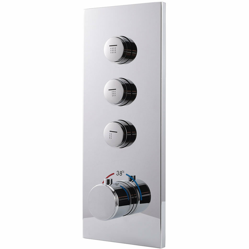 Встраиваемый смеситель для душа Vincea (Винчея) VSCV-433TCH трехфункциональный, термостатический, хром