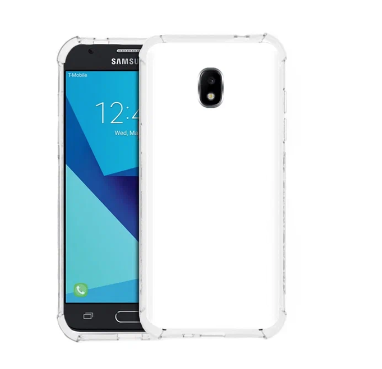 Чехол MyPads "Tocco", для Samsung J7(2017)/J7 Pro, с защитой углов, прозрачный, розовый