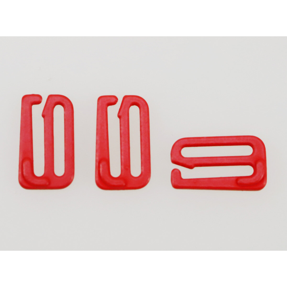 Крючки для бретелей, 15 мм, 50 шт (металл, эмаль), ARTA (100 красные)
