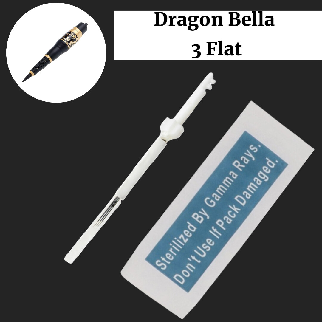 Иглы для тату перманентного макияжа тату машинки Dragon Bella 3F 10 шт