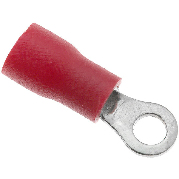 Наконечник НКИ RV1.25-3.2 медный 1,5-3 кольцевой 1,5мм2 изолированный красный, ПВХ (500 шт. в наборе)