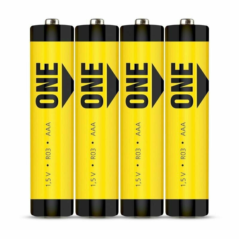 Батарейки Smartbuy мизинчиковые ААA ONE R03/4S SOBZ-3A04S-Eco 4 штуки в упаковке, 1197653