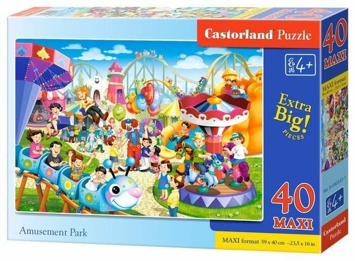 Пазлы Макси 40 деталей. Парк развлечений В-040353, (Castor Drukarnia i Wydawnictwo)
