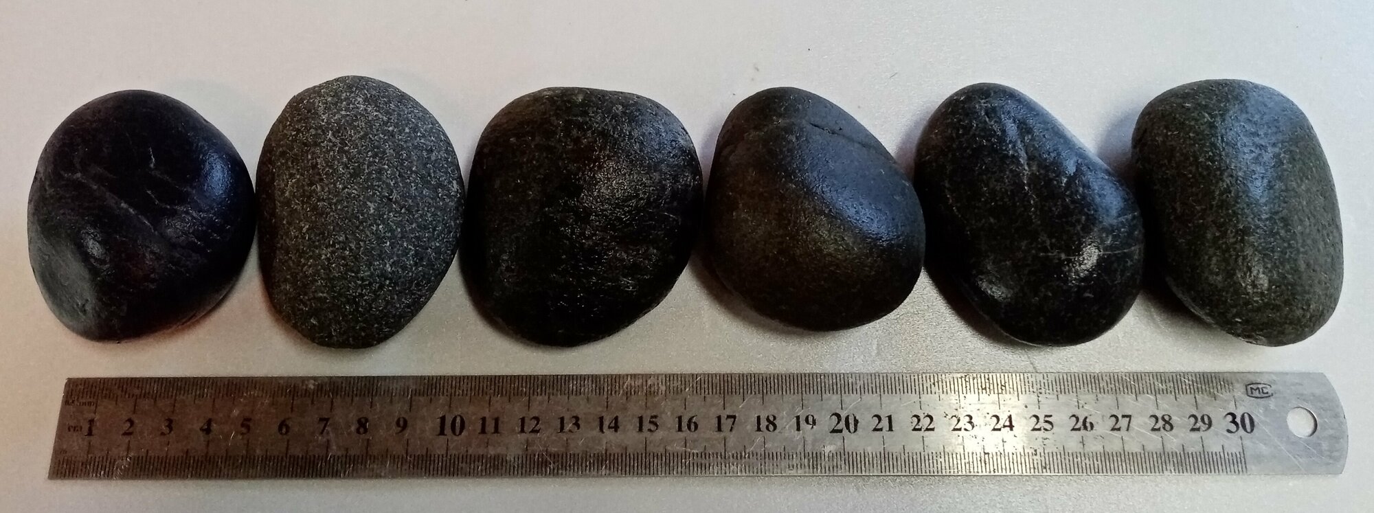 Галька речная Картошка синяя, Фракция 40-70 мм