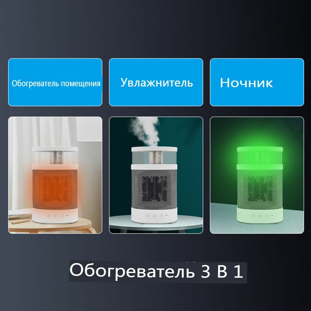 Тепловентилятор электрический/PTC/Белый — фото 1