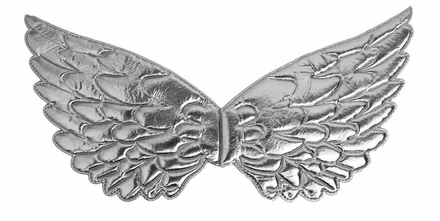 Крылья Ангела, карнавальные серебряные, детские