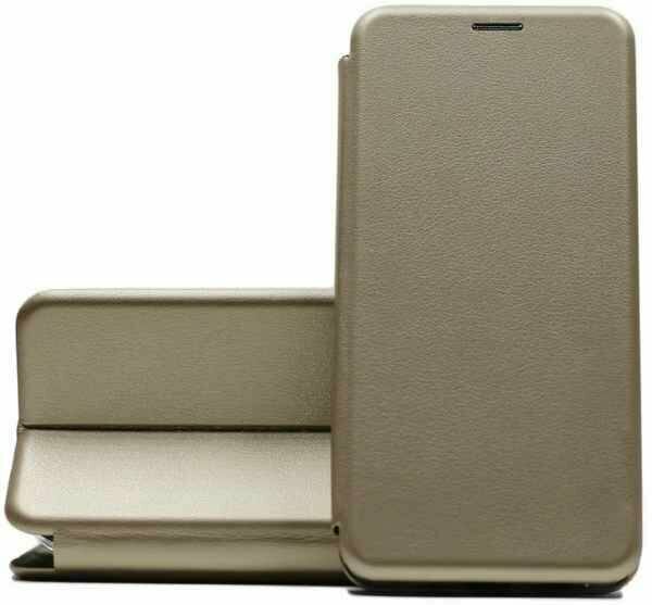 Чехол-книжка Wellmade для Tecno Spark 10/ Spark 10C (Золотой)