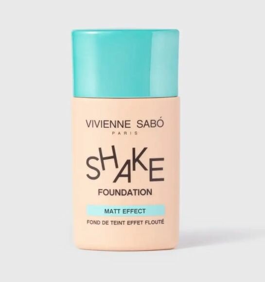 Тональный крем Vivienne Sabo, Shakefoundation matt, тон 02 бежевый, 12 мл