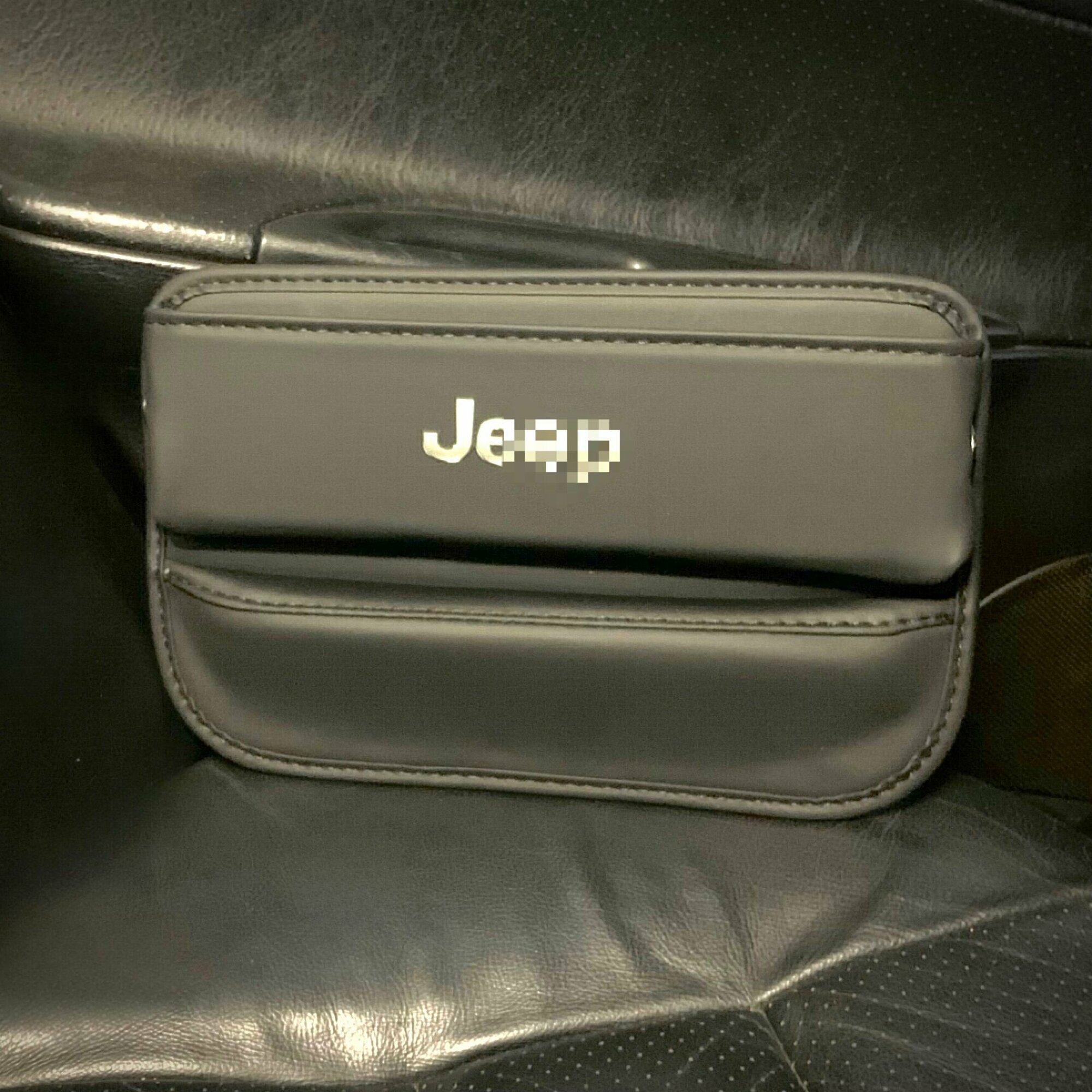 Органайзер-вставка между сиденьем и консолью для Jeep, кожаный карман-органайзер в салон для телефона, ключей и мелочи, универсальный
