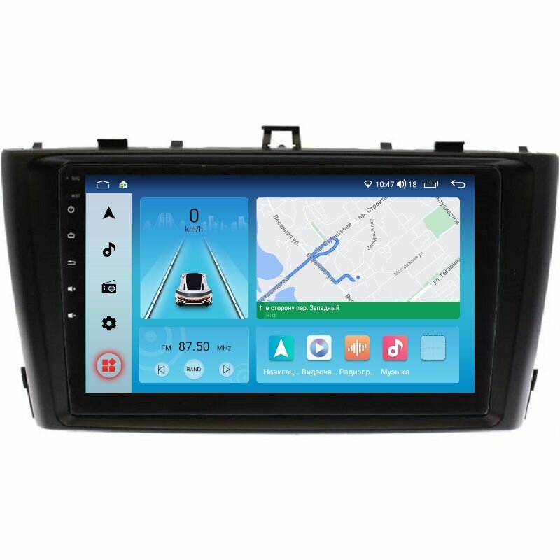 Магнитола Epic T18 Toyota Avensis T270 2009-2018 - Android 12 - Процессор 8 ядерный - Память 4+64Gb - Carplay - DSP 36 полос - 4G(Sim)