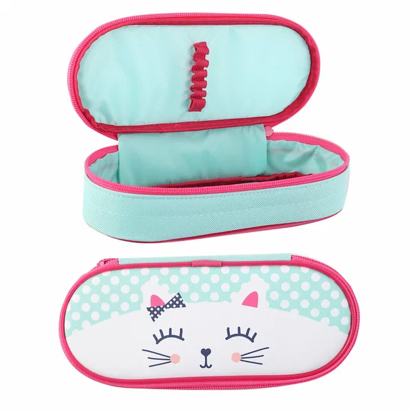 Пенал ткань, 1 отделение, 21*9*5 см White Kitten кокос 215118