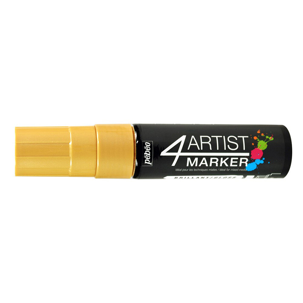 Маркер художественный "PEBEO" 4Artist Marker на масляной основе 15 мм перо плоское 580325 белый