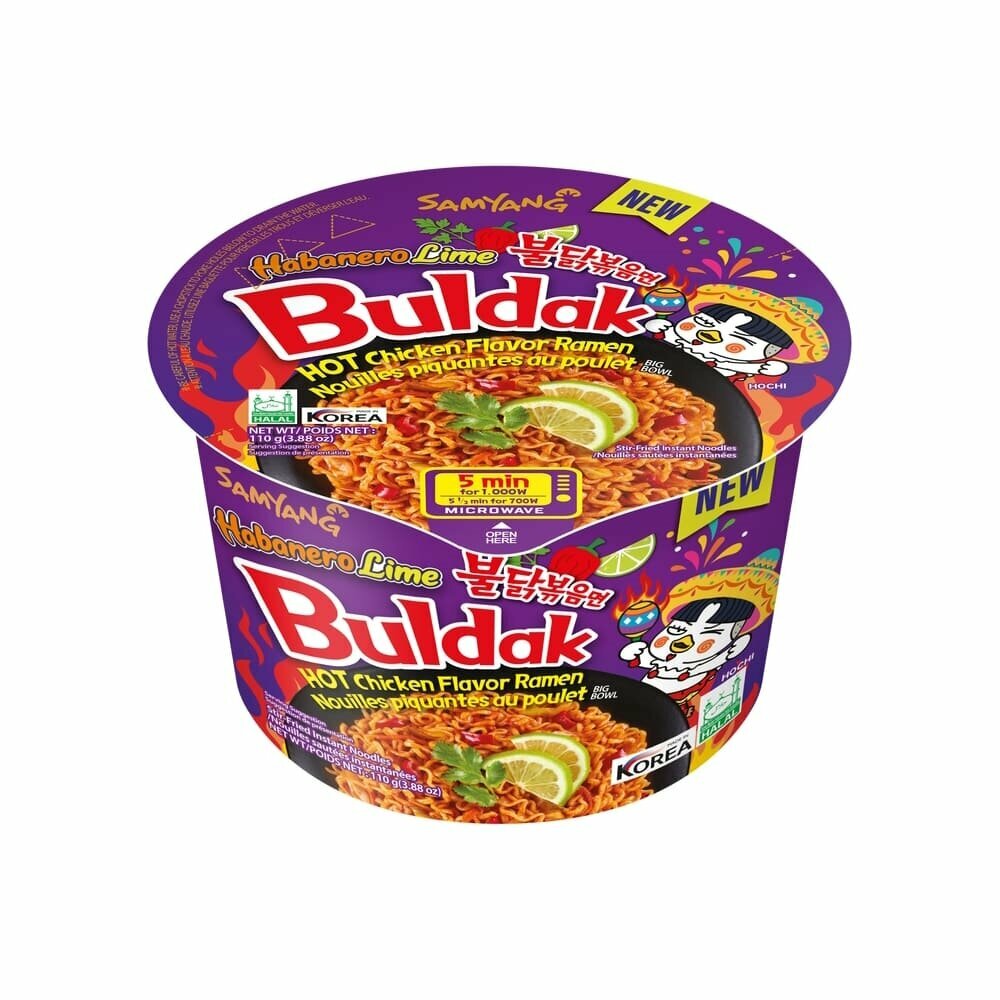 Лапша Samyang Острая курица Хабанеро и Лайм 110 г