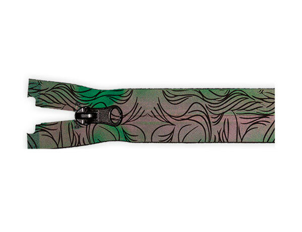 Молния спираль декоративная "GAMMA" тип 3, 5, 7 Premium SUM 18 см тип 7 1 шт неразъёмные однозамковые принт №2