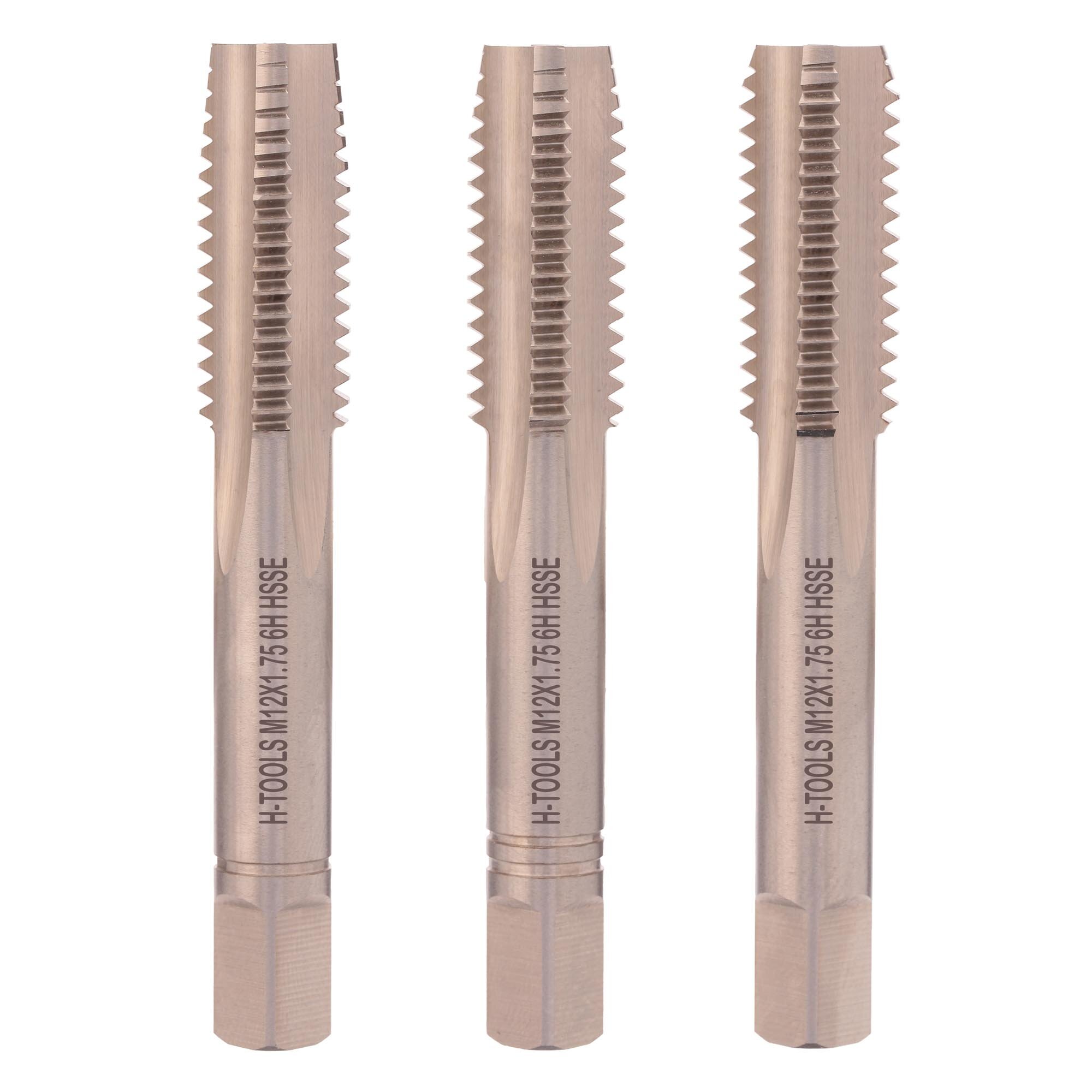 Набор метчиков 3шт H-Tools М12х1,75 DIN352 HSSE 6h 235801-A2-0120