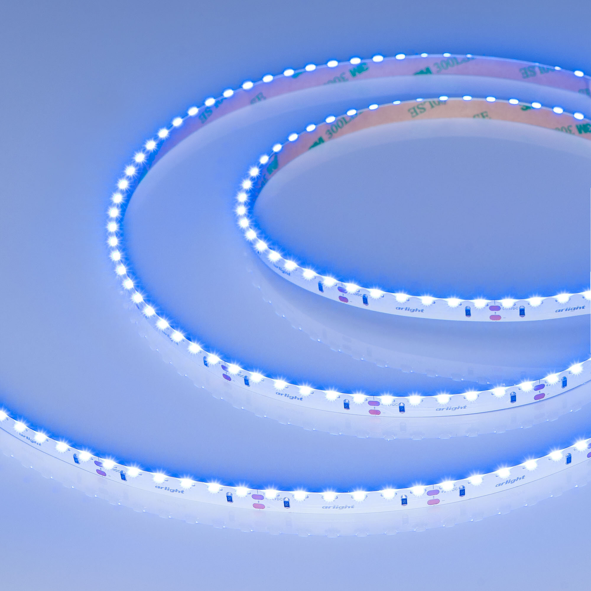 Светодиодная Лента RS-S120-8mm 24V Blue (9.6 W/m, IP20, 3014, 5m) (Arlight, боковое свечение) 037153
