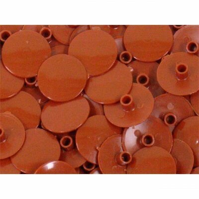 Заглушка мебельная для евровинта d14, цвет вишня, 20 шт.