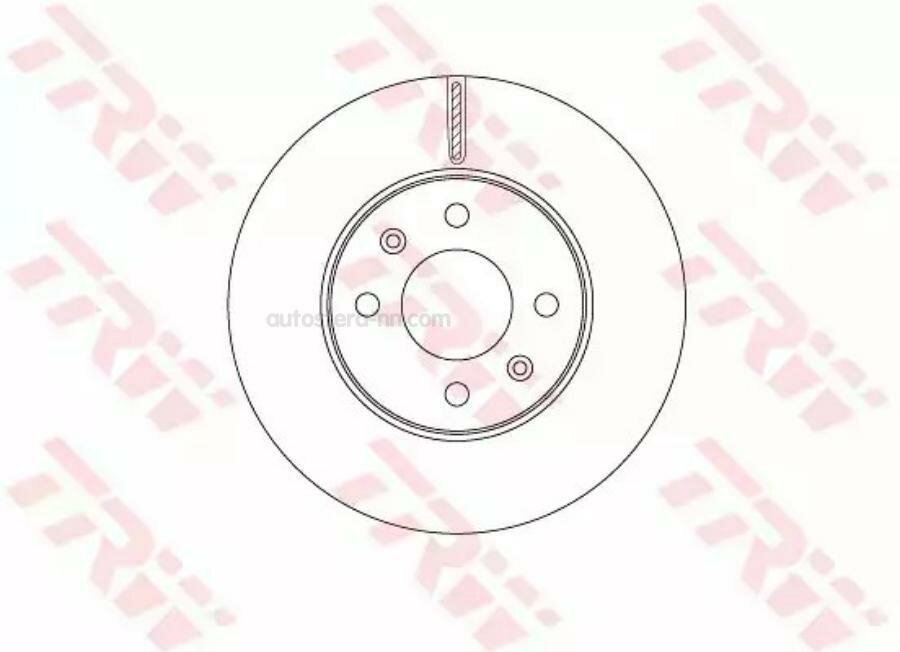 TRW DF6794 DF6794 диск тормозной! перед.\KIA RIO IV (YB, SC, FB) 1.4-1.6, HYUNDAI ACCENT (HC) 17>, HYUNDAI i20 14>