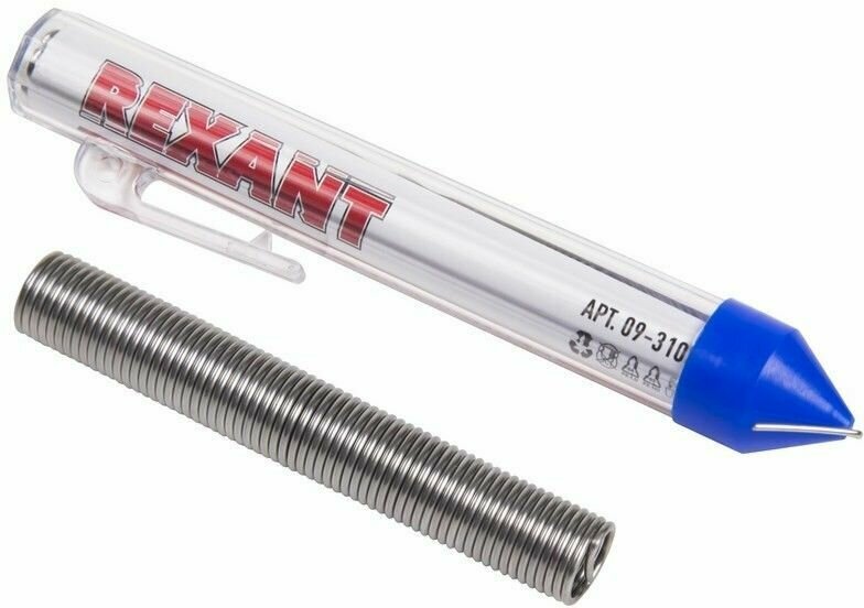 09-3103, Припой с канифолью, 20г, 1мм, (олово 60%, свинец 40%), колба-карандаш