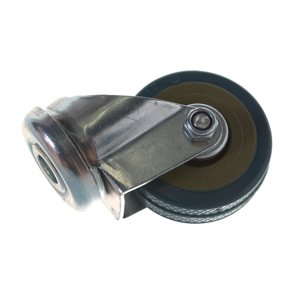 Колесная опора Tech-Krep поворотная D50 п/п, серая резина, подшипник скольжения, под болт М10 148506