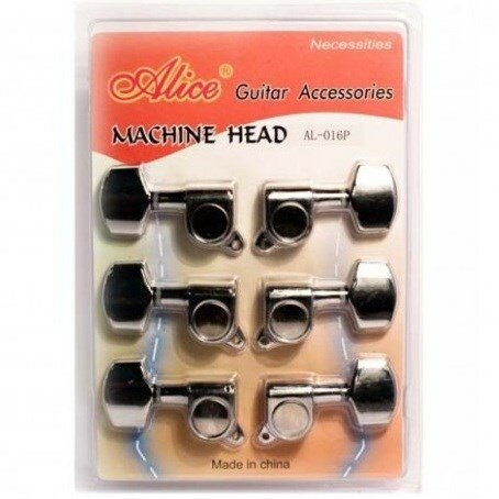 Одиночные колки гровер Alice AL-016P, хром, 6 штук.