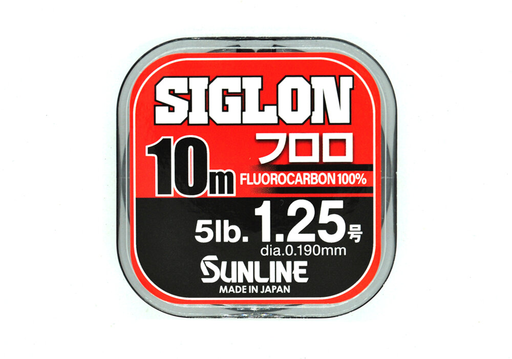 Флюорокарбон Sunline Siglon Fluoro, 0.190 мм, 2,5 кг, 5lb, 10 м (clear).
