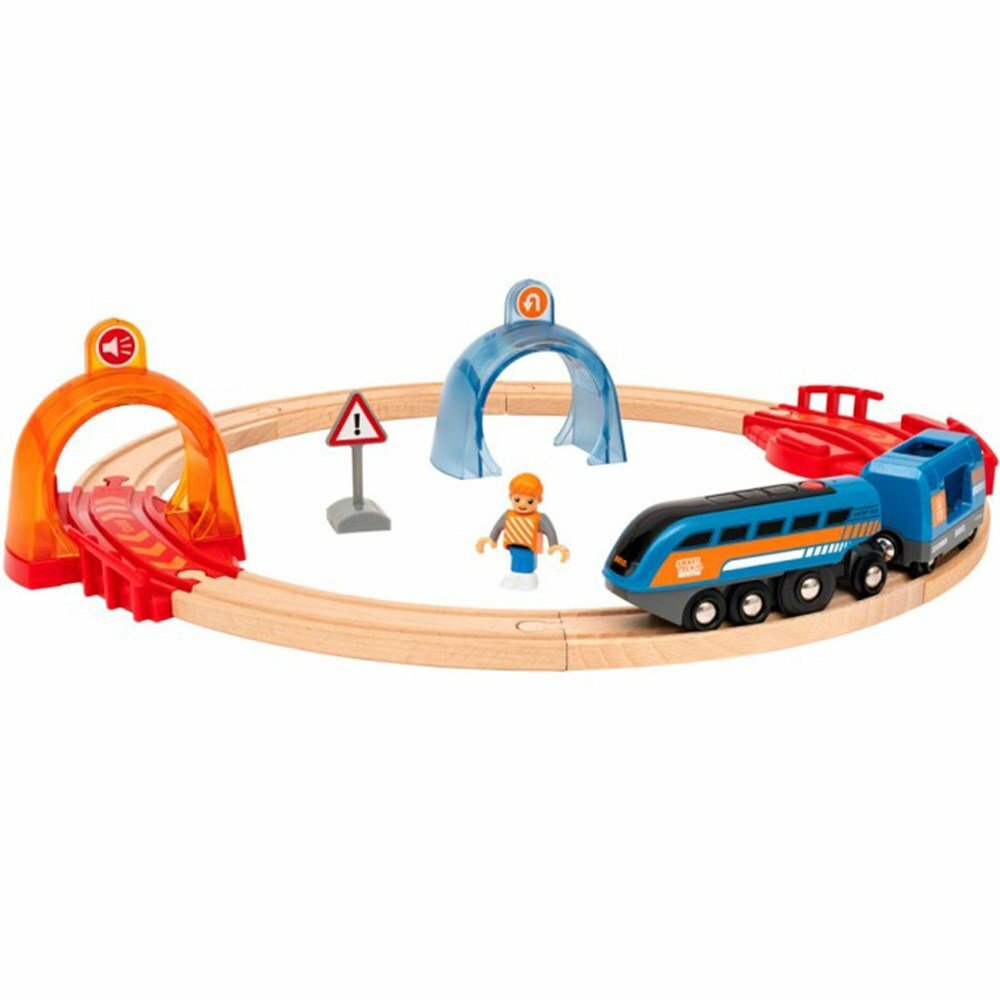 BRIO Smart Tech Sound Набор со звукозаписывающим поездом и умными тоннелями, 33974