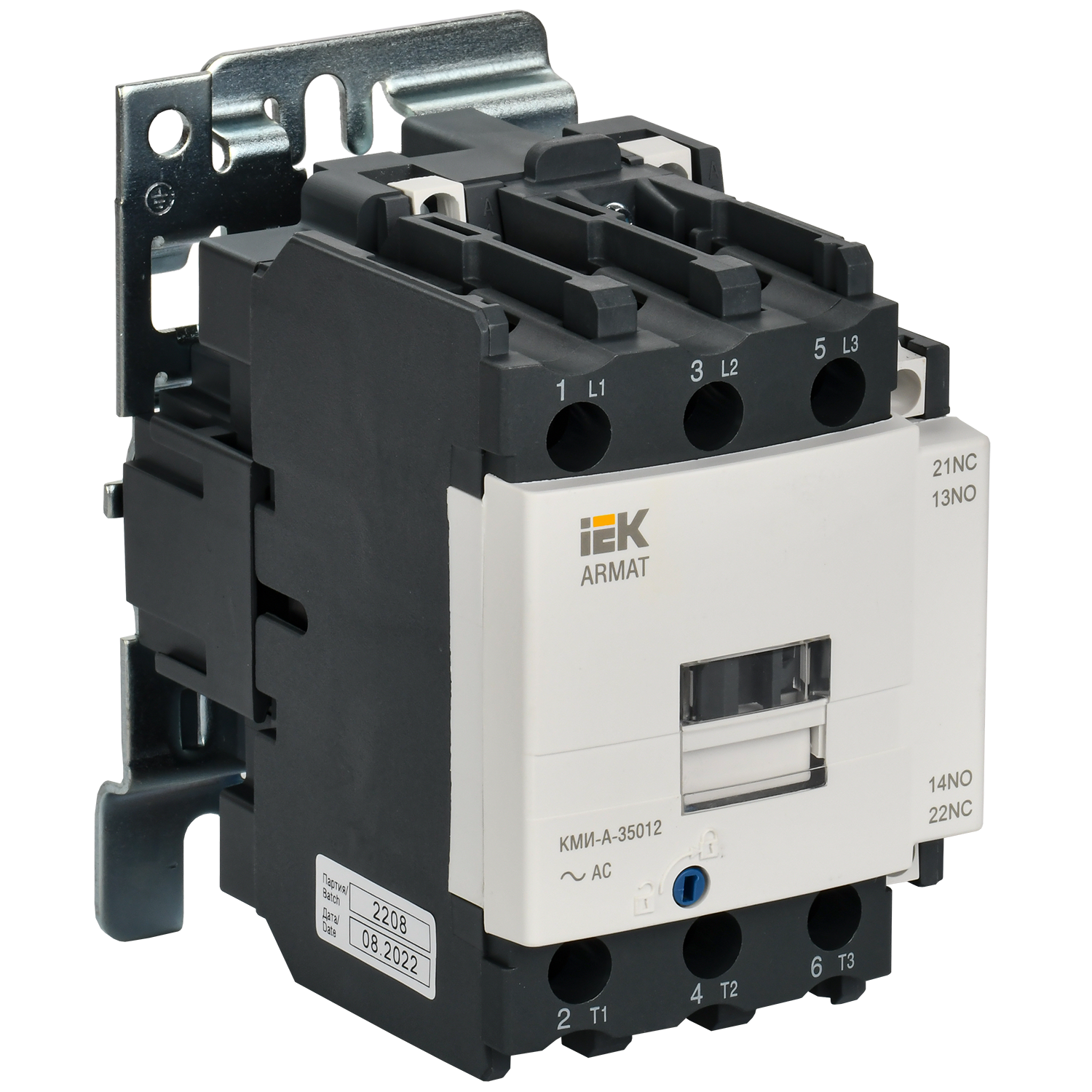 ARMAT Контактор КМИ-А-35012 LC1D 50А 110В/АС3 1НО/1НЗ, IEK AR-ACC-31-050-110-11 (1 шт.)