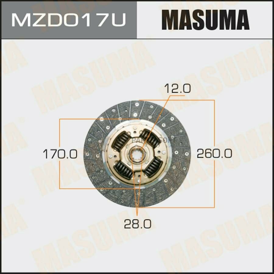 MASUMA MZD017U Диск сцепления