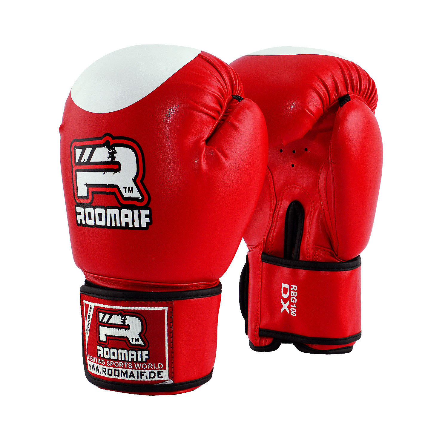 Боксерские перчатки Roomaif Rbg-100 Dx Red размер 2 oz