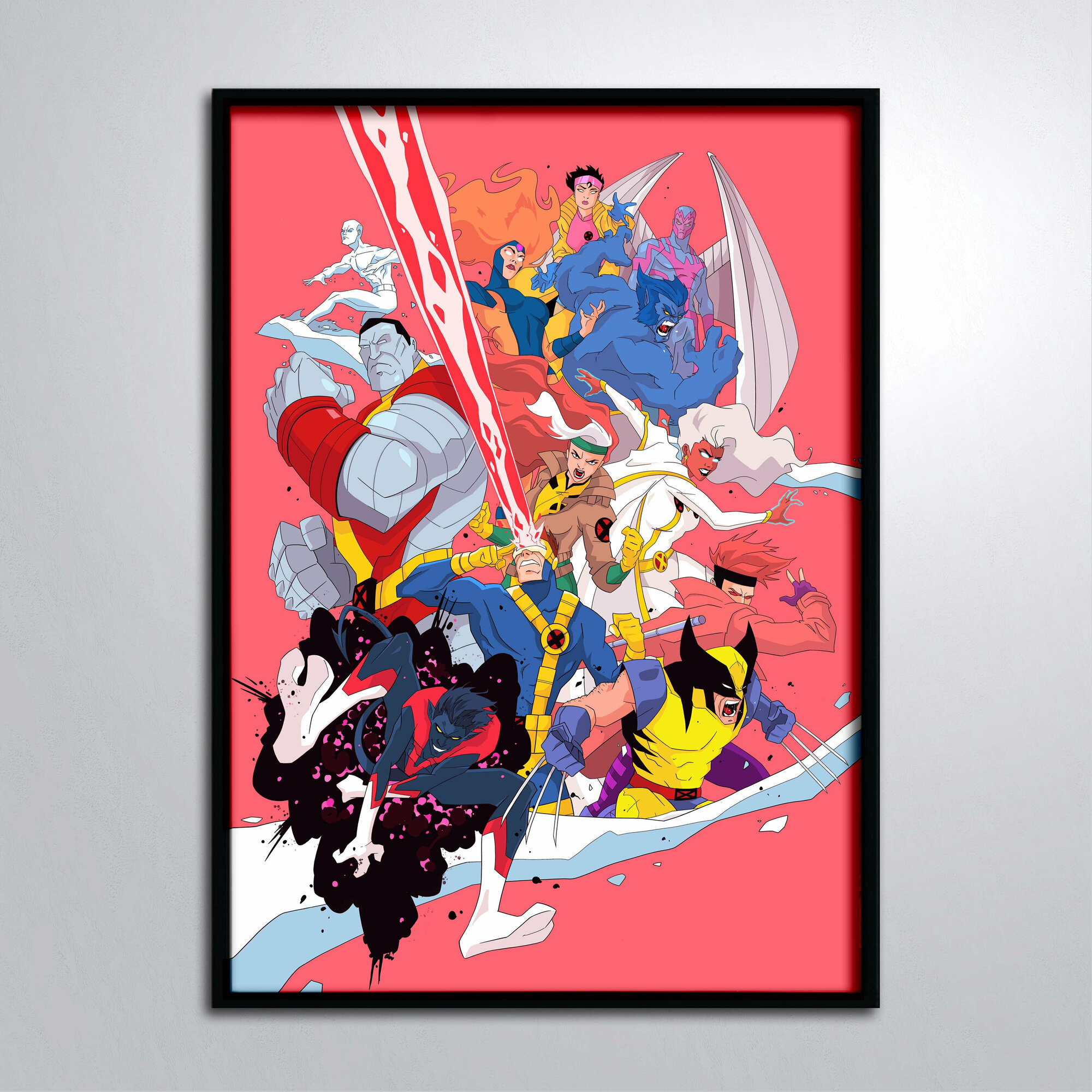 Постер без рамы/Люди Икс Мультик X-Men