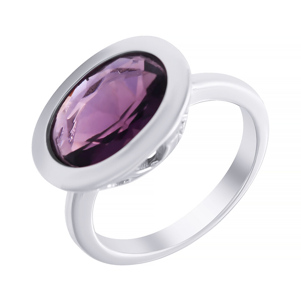 Кольцо, серебро, 925 проба, стекло