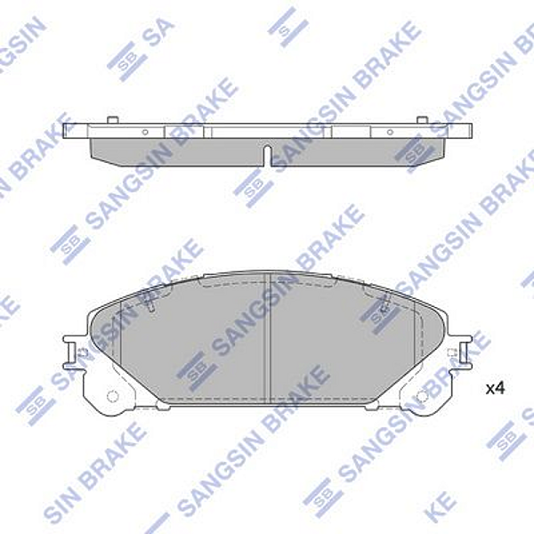 HI-Q SP2137 (044650E010 / 044650E020 / 0446548150) sp2137sns колодки дисковые п.\ Lexus (Лексус) rx / highlander 3.5 / 4.5h 09sp2137sns