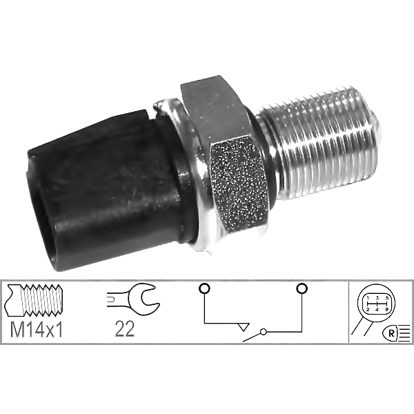 ERA 330594 (1461586 / 330594 / 4526441) 330594 датчик включение заднего хода Ford (Форд) Transit (Транзит) 06-