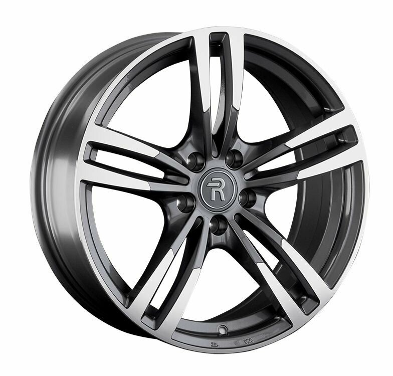 Колесный диск Replay A119 18x8" PCD5x112 ET39 D66,6 темно-серый глянцевый с полированными лучами