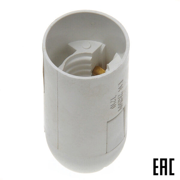 Патрон Е14 474011 GLH-E14-HRP-H-W, термостойкий пластик, подвесной, без кольца, белый, General (31 шт. в комплекте)