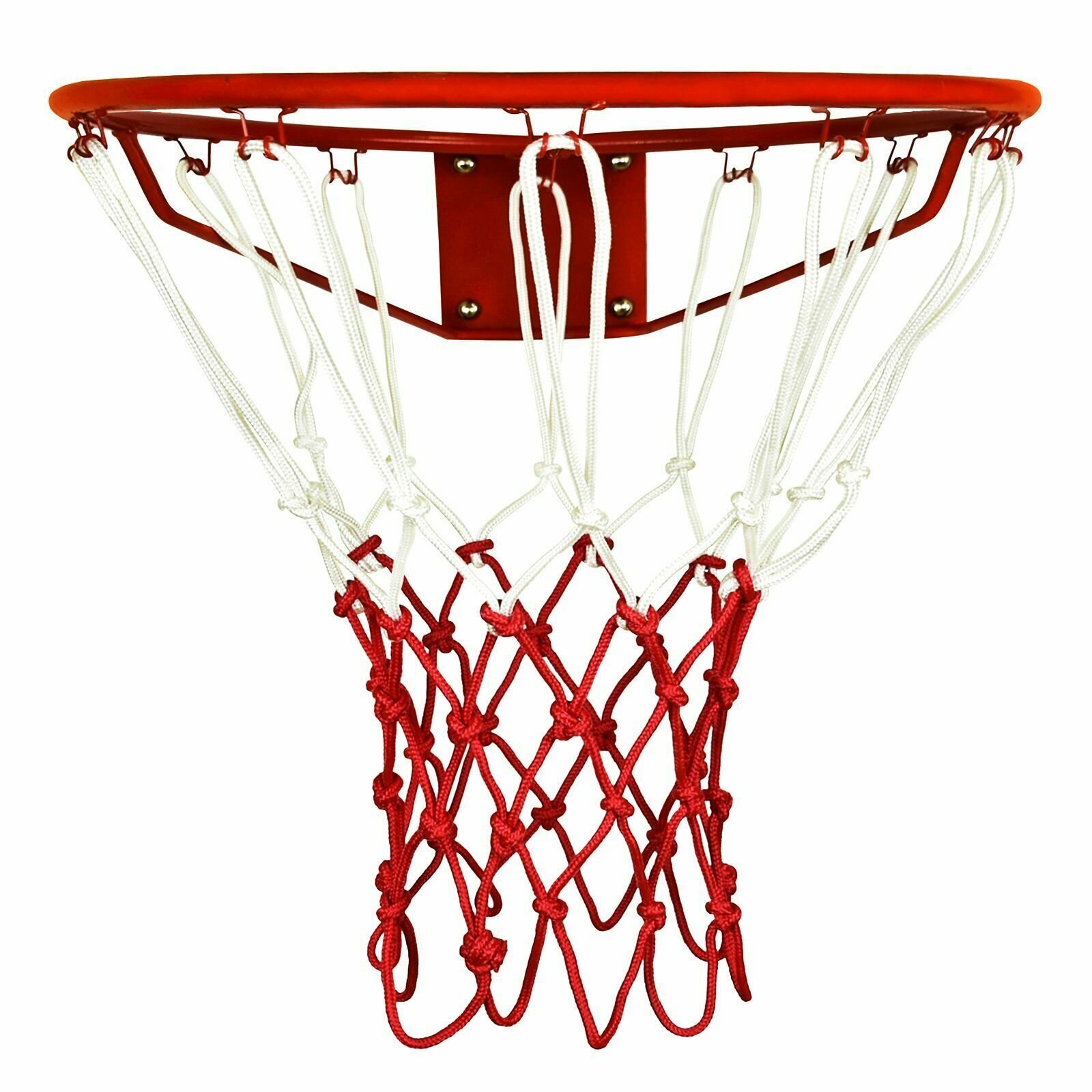 Сетка баскетбольная 8203(6001), нить 5мм, бело-красно-синяя, 2 штуки
