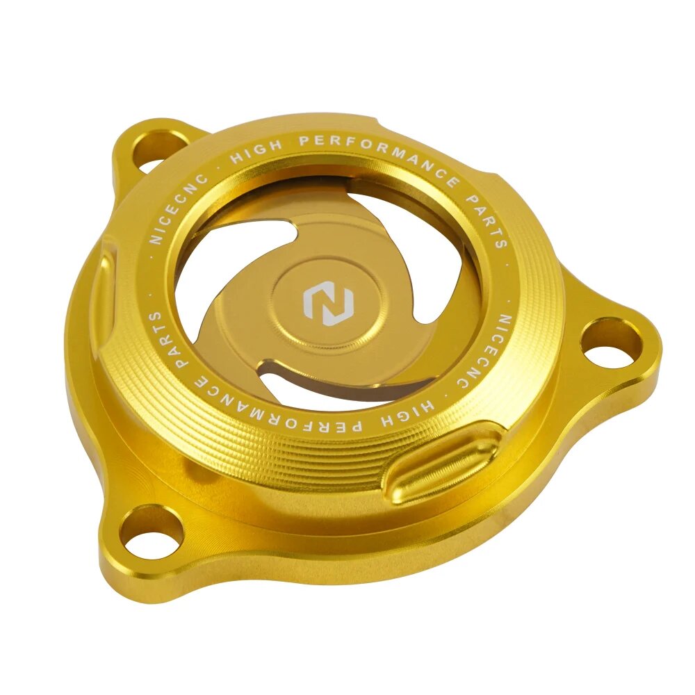 NICECNC для Suzuki DRZ400 DRZ400E DRZ400S DRZ400SM 2000-2024 DR-Z 400 400E 400S 400SM прозрачная крышка масляного фильтра двигателя Золотой