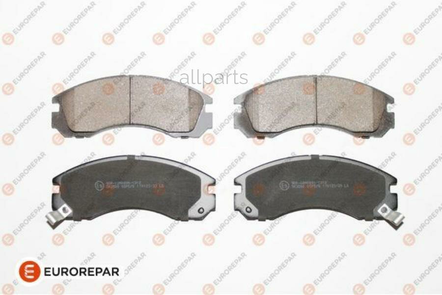 EUROREPAR 1617251680 EUROREPAR Колодки торомозные передние 1617251680