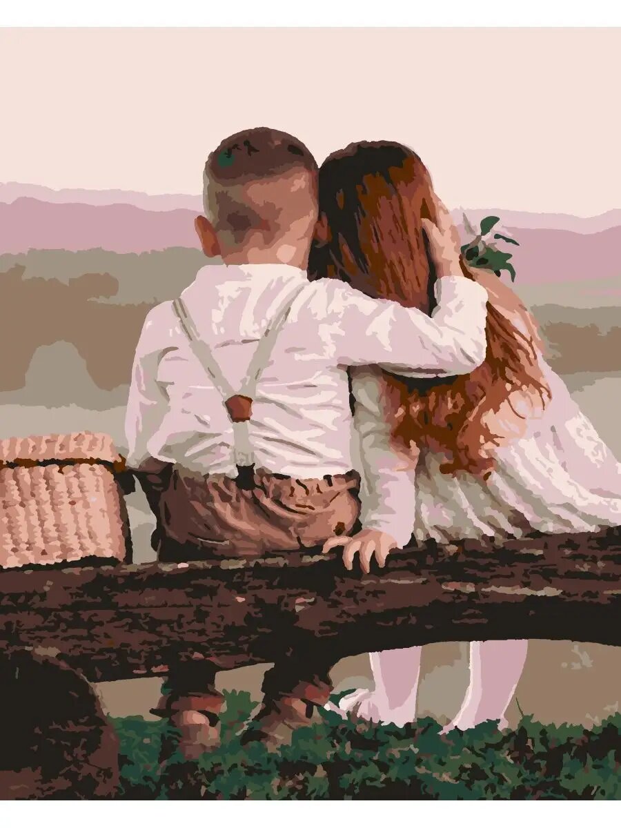 Картина по номерам Дети 40х50 см