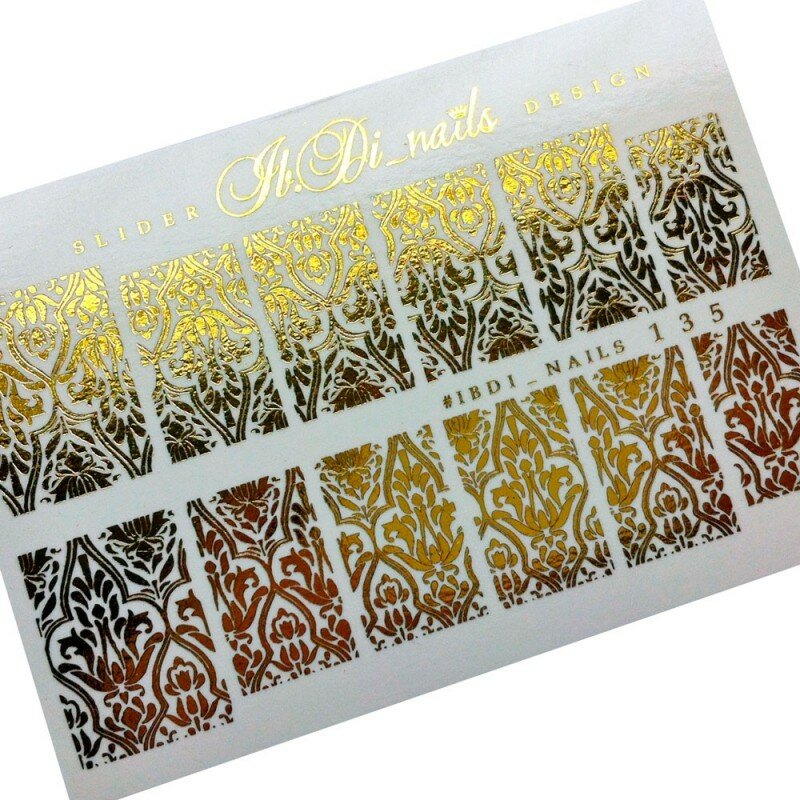 Фольгированный слайдер ibdi FOIL №135 (золото)