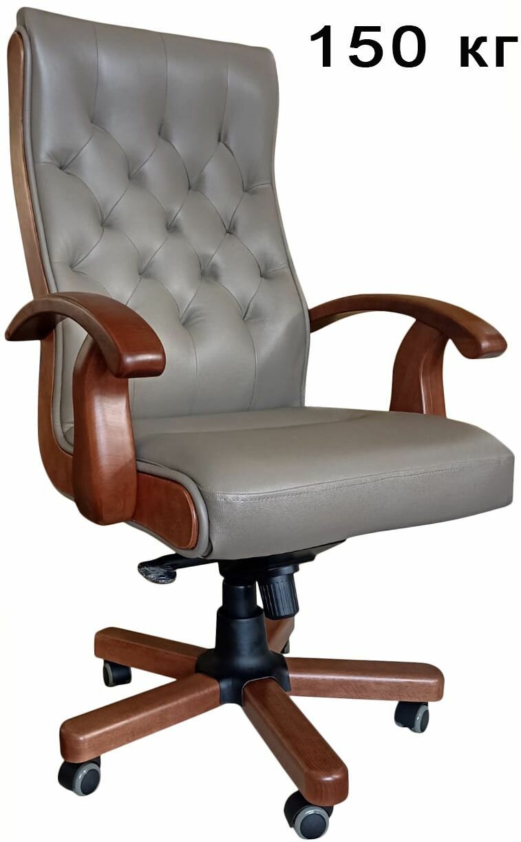 Честер ех натуральная кожа мадрас серая