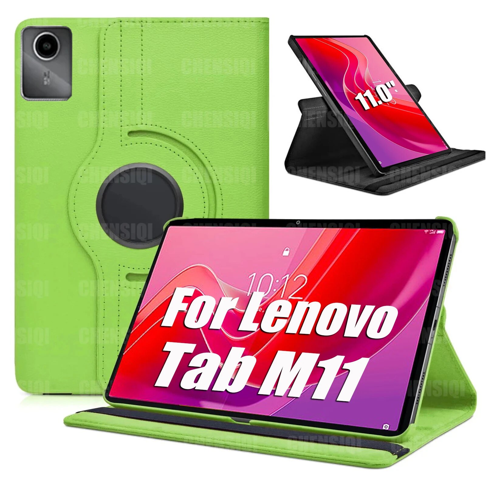 Чехол для Lenovo Tab M11 (11 дюймов) 2024 из полиуретана Green